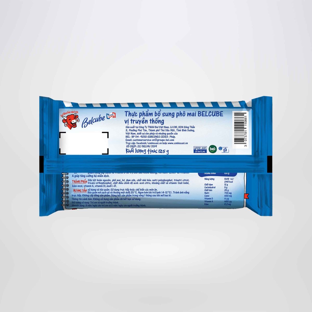 Mua Sản phẩm Phô mai vuông Belcube Loại 24 viên (125g) chỉ với giá 64 ...
