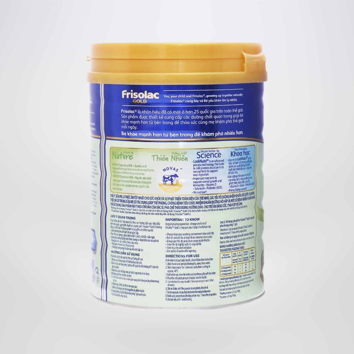 Mua Sản phẩm Sữa Bột Frisolac Gold 2 Lon ThiếC 850G-Cho Trẻ Từ 6-12 ...