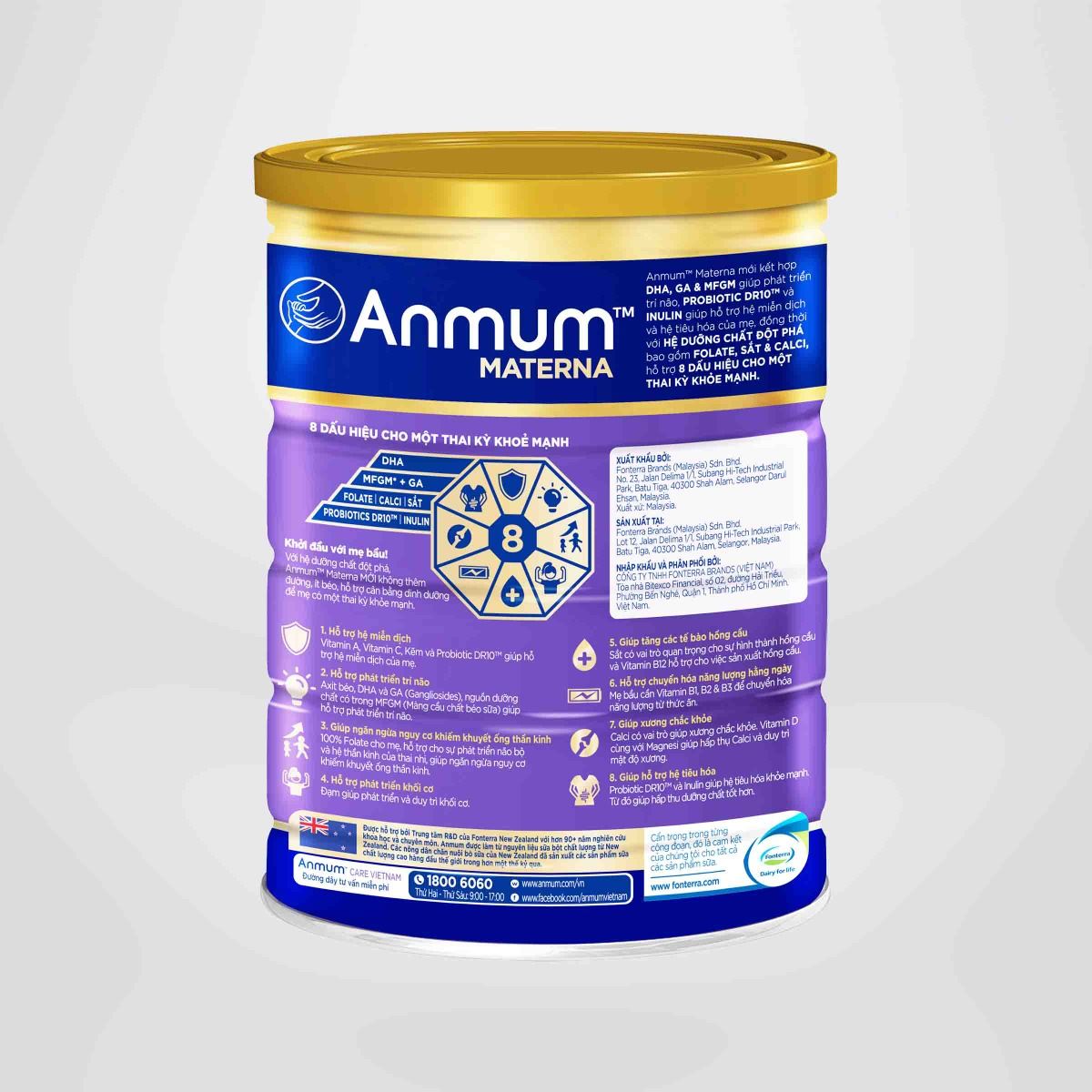 Mua Sản phẩm Sữa Bột Anmum Materna Không Đường Hương Vani 800g chỉ với ...