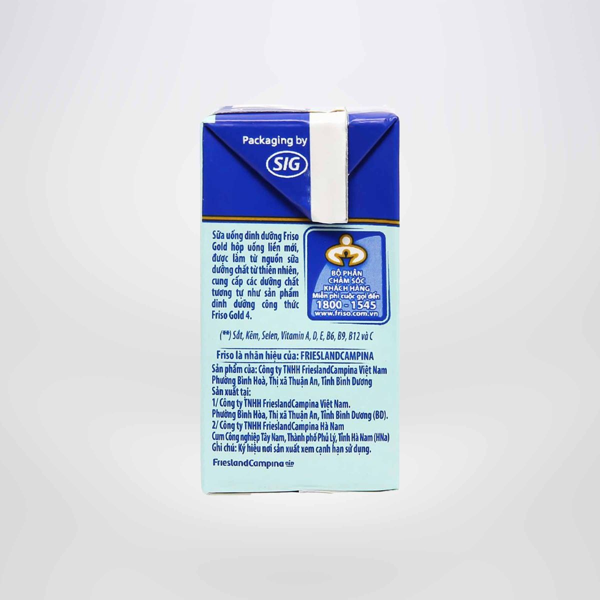 Mua Sản phẩm Thùng 48 Hộp Sữa Bột Pha Sẵn Friso Gold Vani Cho Bé Trên 1 Tuổi 180ml chỉ với giá ...