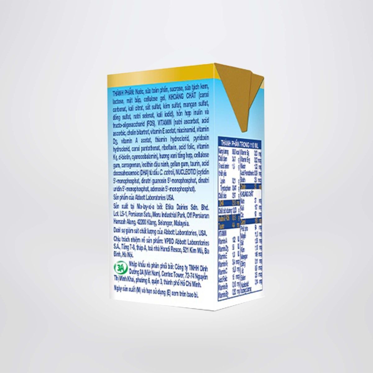 Mua Sản phẩm Thùng 48 Hộp Sữa Nước Abbott Grow Gold 110ml chỉ với giá ...