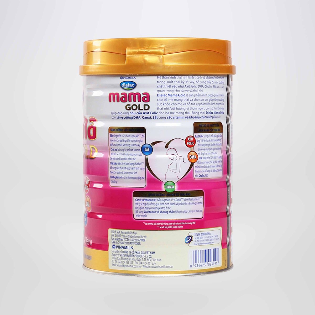 Mua Sản phẩm Hộp Sữa bột dành cho bà bầu Vinamilk Dielac Mama Gold ...